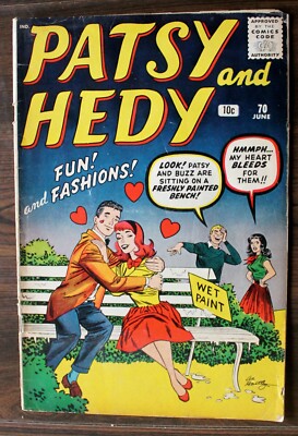 Patsy and Hedy 1960 #70 Silver Age Patsy Walker Teen Atlas Comic 1960 ...