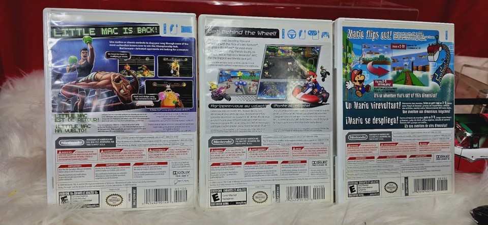 Nintendo Wii Games: MARIO CART, PAPER MARIO, PUNCH OUT. | eBay