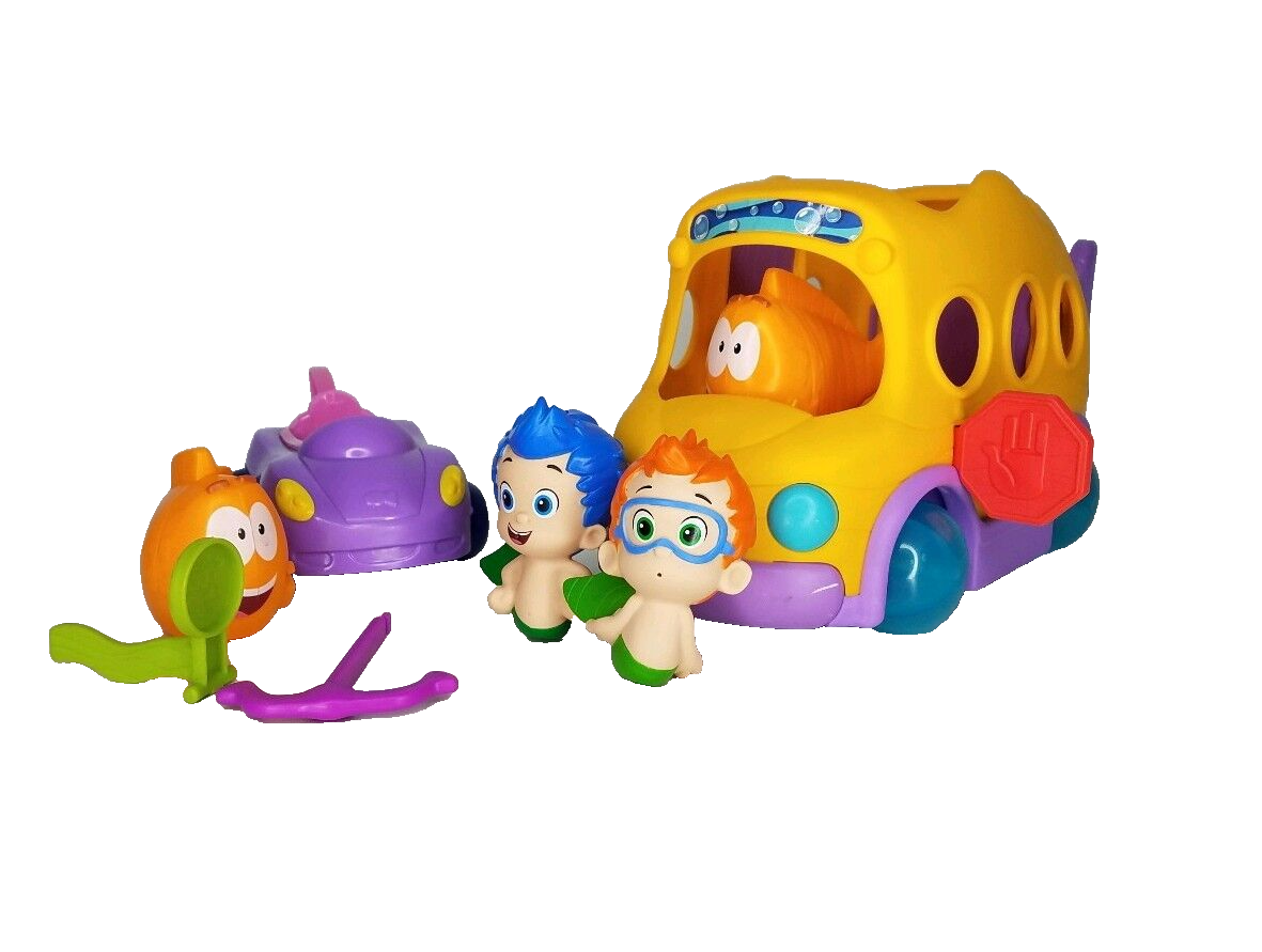 Bubble Guppies Swim Sational School Bus Mr Grouper Gil Nonny Car | eBay