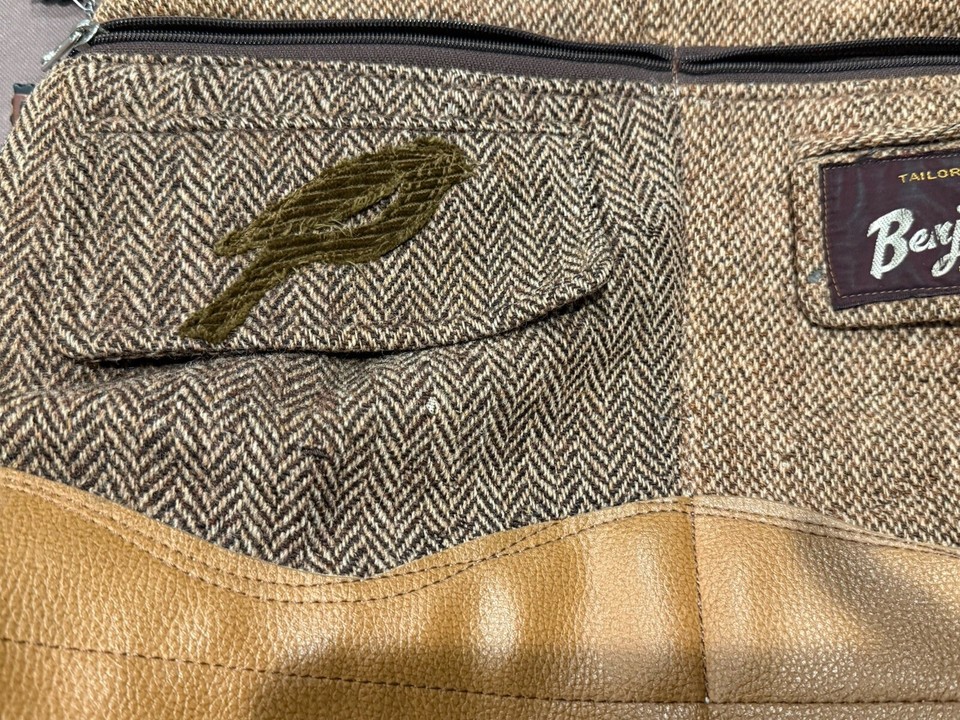 Vintage Harris Tweed Shoulder Bag Patches Benjamins Of NH / Martins Old ...