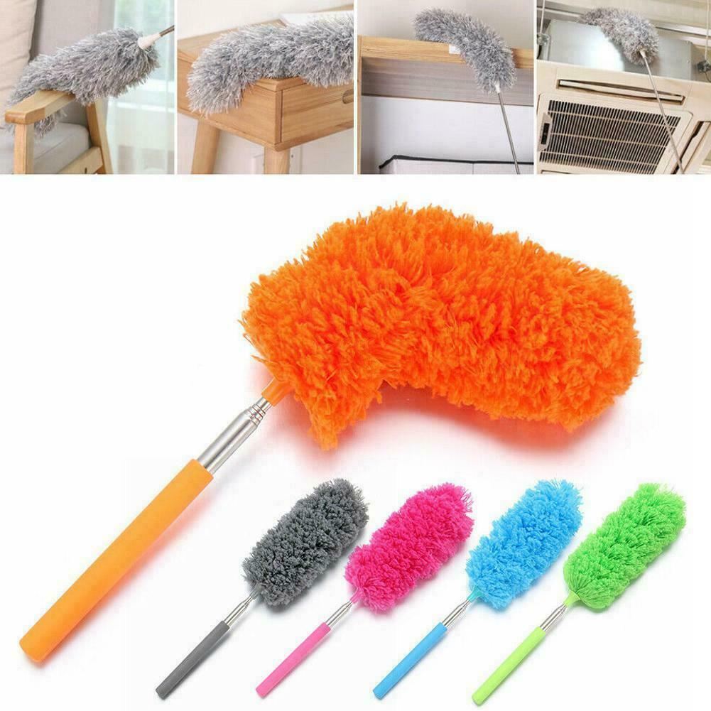 Telescopic Microfiber Duster with Feather Brush for Efficient Cleaning V3B8 | eBay