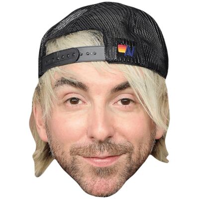 Alex Gaskarth (Blonde) Celebrity Mask, Flat Card Face, Fancy Dress Mask ...