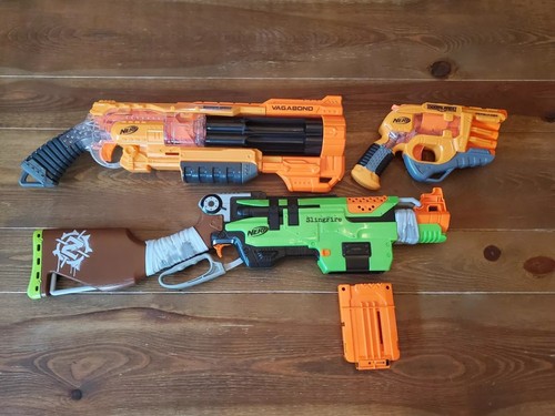 Nerf Gun Lot Including Slingfire, Vagabond And Persuader | eBay