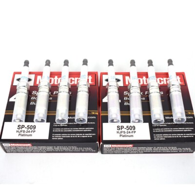 8Pcs SP-509 SP509X MOTORCRAFT Double PLATINUM Spark Plugs For Ford ...