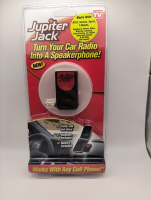 Jupiter Jack Make Your Cell Phone Hands Free Adapters Included New ...