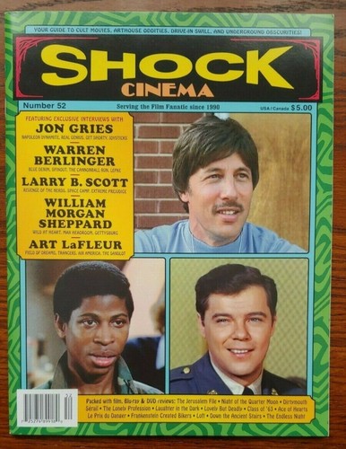 SHOCK CINEMA #52 - JON GRIES, LARRY B. SCOTT, WARREN BERLINGER, Reviews ...