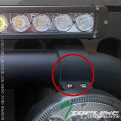 Texture Blk Offroad 2" Tube Aluminum Mount Brackets Clamps For LED ...