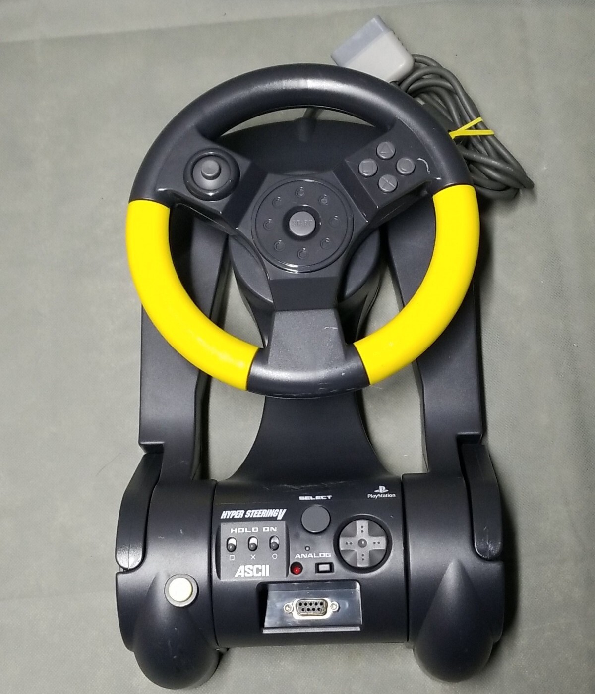 ASCII Hyper Steering V / Evolution 2 PlayStation PS1 Racing Steering ...