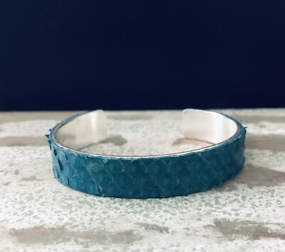 Rustic Cuff Teal Python Cuff | eBay