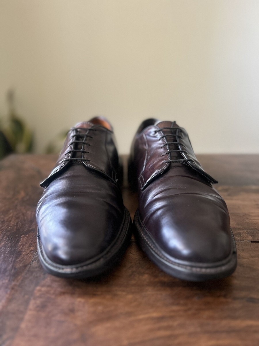 Allen Edmonds Leeds Shell Cordovan Brown Leather Derby Shoe Allen Edmonds Leeds Shell Cordovan Brown Leather Derby Shoe
