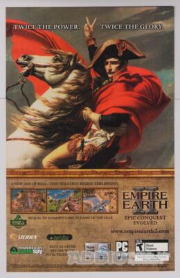 EMPIRE EARTH II video game PRINT AD Napoleon PC advertisement page 2005 ...