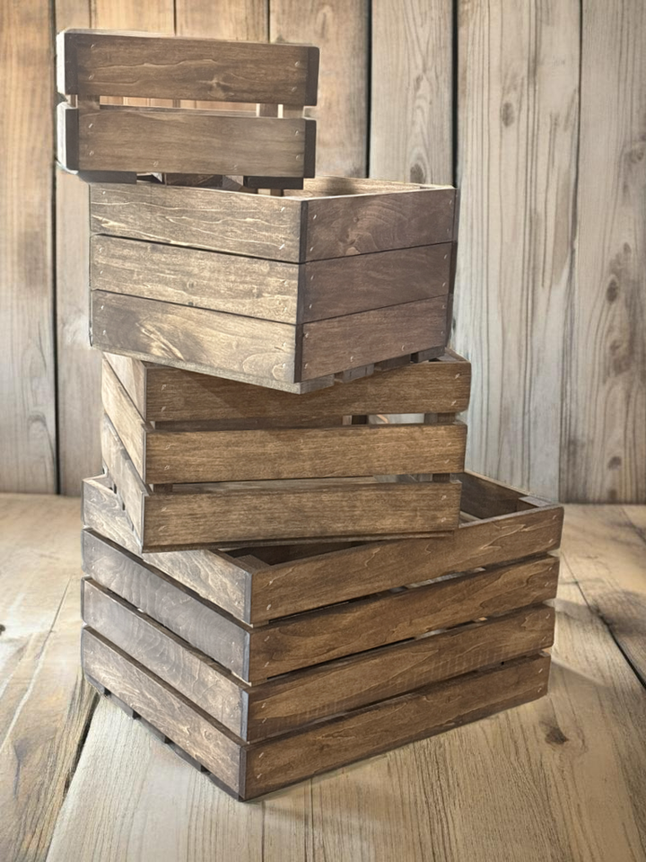 Handmade Rustic Nesting Wooden Crate Set – Perfect for weddings! | eBay