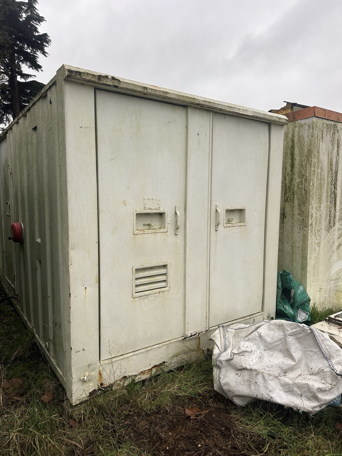 Site Office And Storage Unit. Stripped Out Groundhog. Container. Unit ...