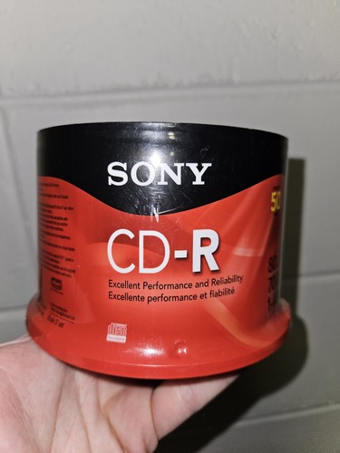 NEW SONY 50 Pack CD-R 80 Min. Blank 700MB 1-48X Recordable Disc Factory ...