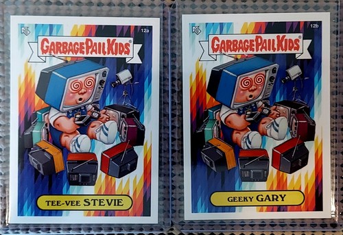 LOT OF 2 CARDS: 2020 Garbage Pail Kids GPK BTS (TEE-VEE STEVIE & GEEKY ...