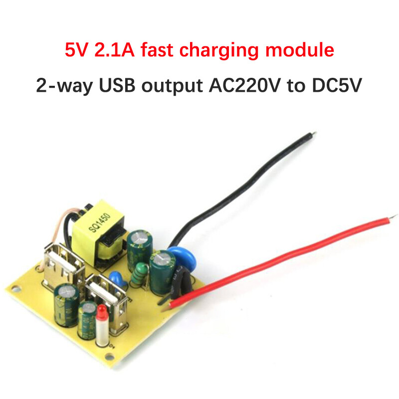 5V2.1A 2 Way USB Output Fast Chare Power Module 220V To 5V Isolation ...