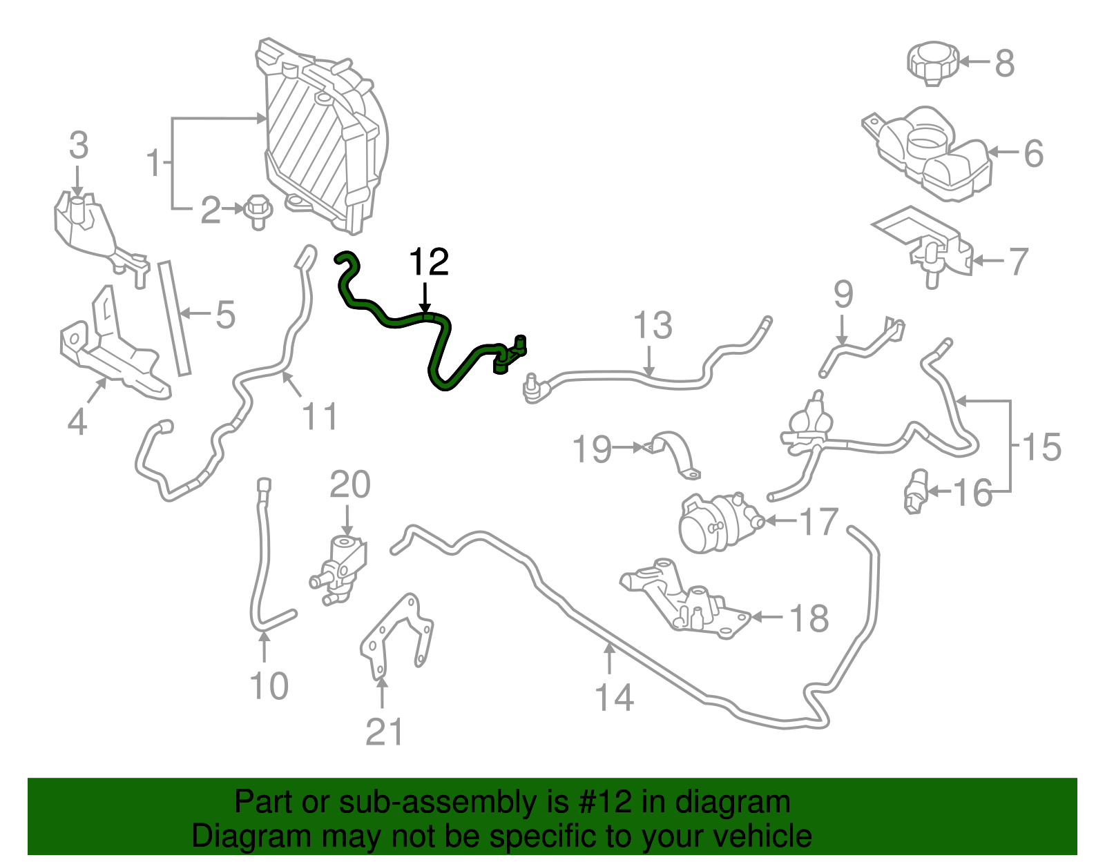 Volvo+32252202+Drive+Motor+Battery+Pack+Coolant+Hose for sale online | eBay