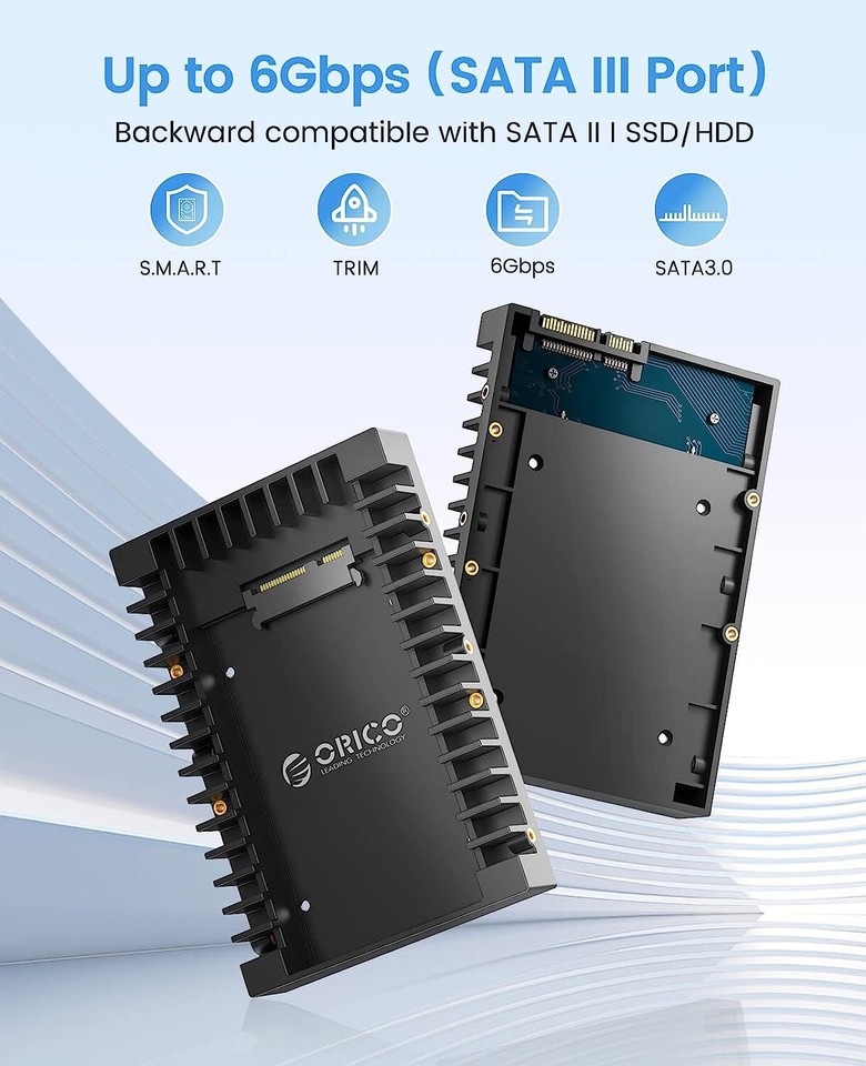ORICO 1-5PACK SSD SATA Mounting Bracket 2.5 to 3.5 Hard Drive Adapter ...