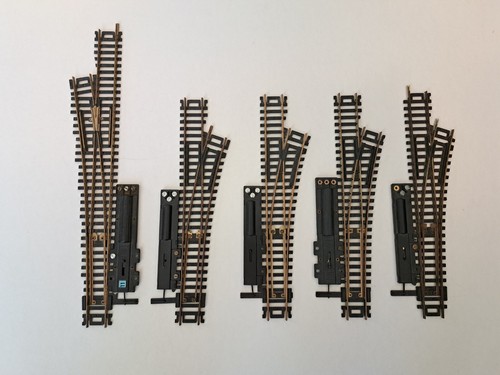 Atlas HO Scale Brass Switches Lot 1 #6 Left 4 Snap Right Turnouts ...