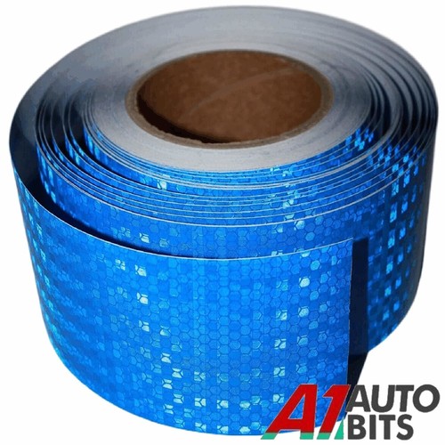 High Intensity Reflective Tape Blue 5cm X 5m Vinyl Self-adhesive Safety ...