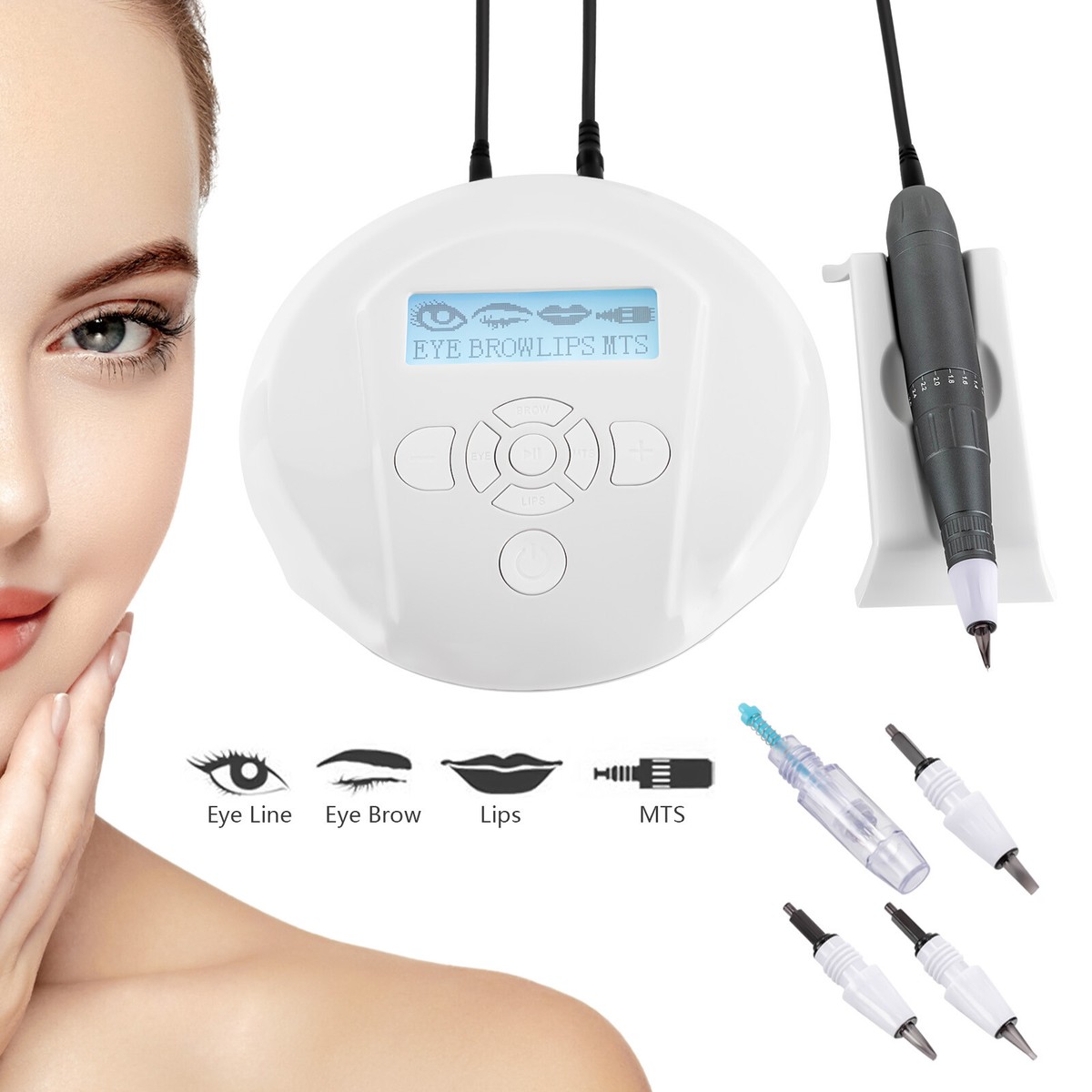 Rotary Cosmetic Tattoos Customized Rechargeable Electric Eyebrow