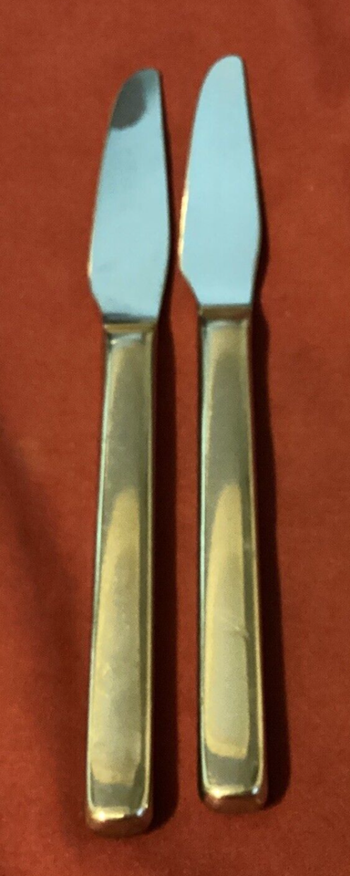 VECTRA Oneida Heirloom LTD Stainless 2 Dinner Knives USA Flatware 9 1/2 ...