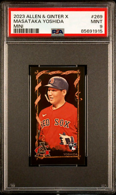 2023 Topps Allen & Ginter X MINI Masataka Yoshida Rookie Card #269 PSA ...