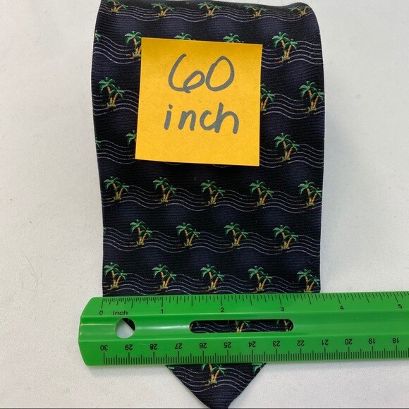 Tropicals By Tango Men's Silk Tie Beach Palm Trees Summer Waves | eBay