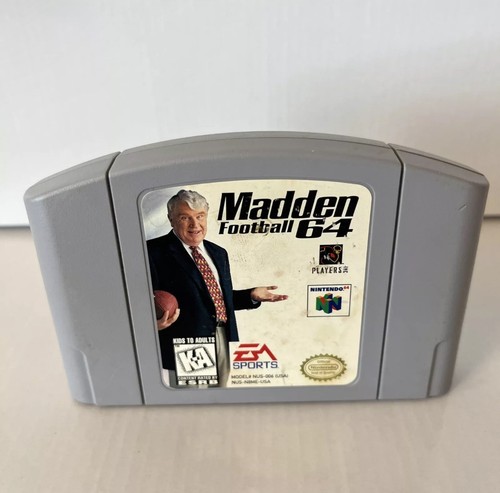 Madden Football 64 (Nintendo 64) N64 - Authentic - TESTED & Working ...