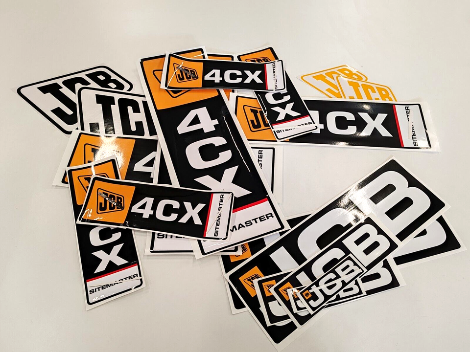 Jcb 4CX Sitemaster Backhoe Loader Aftermarket Decal Sticker Aufkleber ...