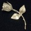 VTG Giovanni Silver Tone Budding Rose Brooch Flower Brushed Classic Signed 2.75" | eBay