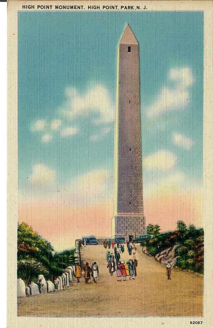 VINTAGE HIGH POINT MONUMENT HIGH POINT PARK NJ DIVIDED BACK UNPOSTED ...