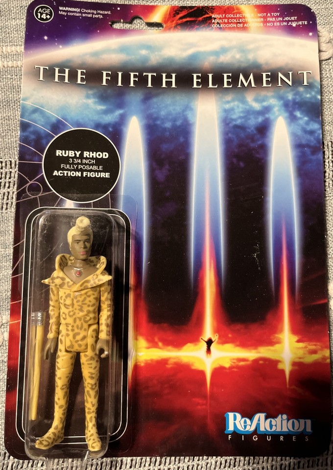 FUNKO REACTION THE FIFTH ELEMENT RUBY RHOD 3.75" FIGURE UNPUNCHED CARD ...
