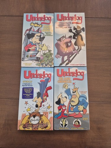 New Sealed 4x Underdog VHS LOT Gangster Chronicles Mad Scientist ...