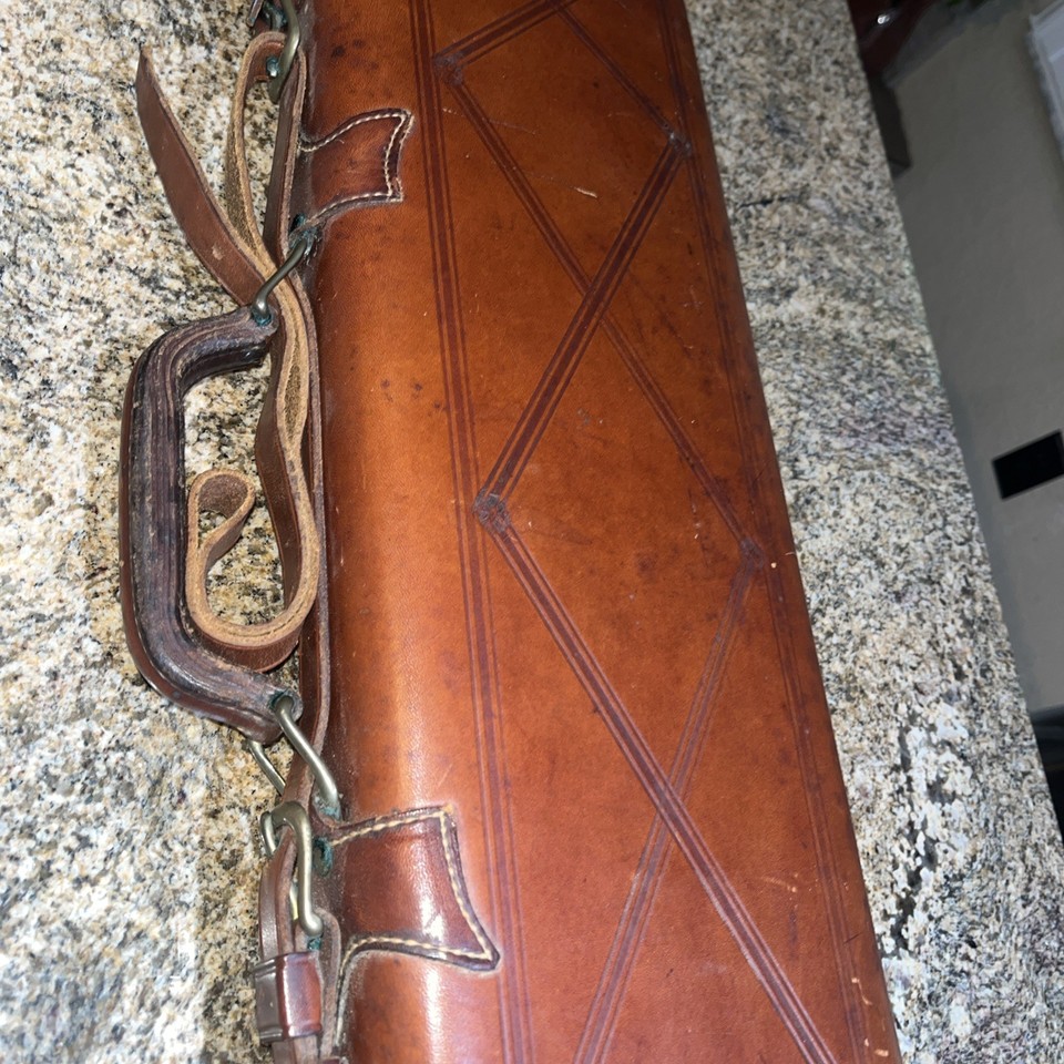 Vintage REDHEAD Tooled Takedown Leather Hard Shotgun Carry Case | eBay