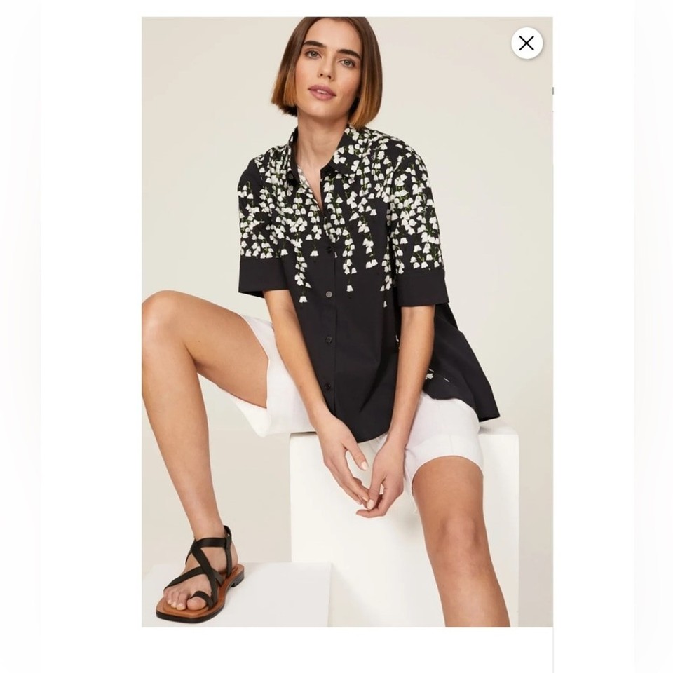 Adam Lippes x RTR Floral Trapeze Top, Size: 6 | eBay