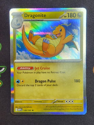 EXACT CARD PICTURED Dragonite Pokemon SV 151 MEW 149 ENG Foil | eBay