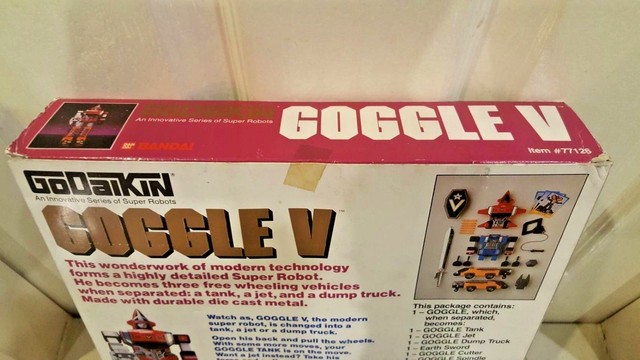 Godaikin Goggle V Super Robot Figure Vintage 1984 Bandai for sale ...