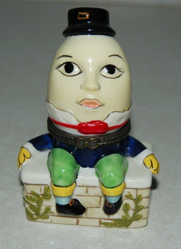 Hinged Trinket Box Humpty Dumpty Sitting On Wall Nursery Rhyme Nice ...
