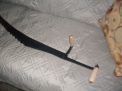 Antique Farm Hay bale/straw knife wood Handles | eBay