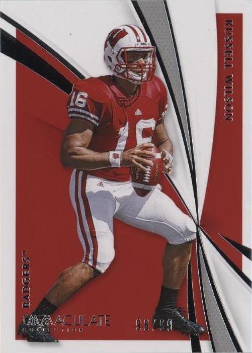 2021 Panini Immaculate Collection Collegiate - Russell Wilson #4 /99 ...