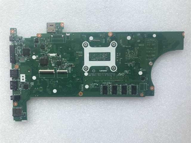 Genuine Lenovo ThinkPad T490 System Motherboard 01YT397 for sale online ...