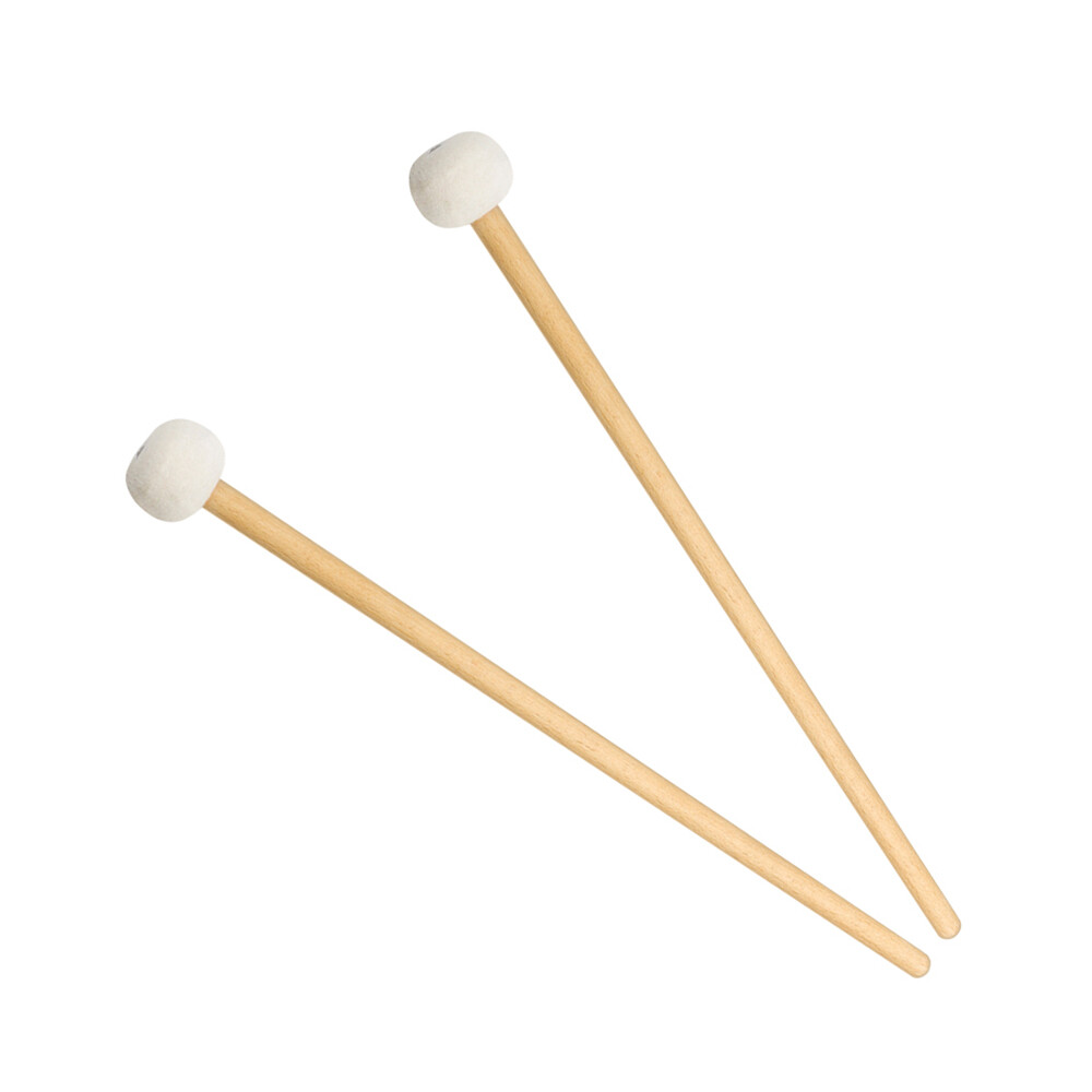 1 Pair Timpani Mallets Percussion Drum Sticks Wooden Handle Soft Felt ...