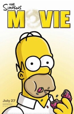 SIMPSONS (2007) Original Movie Promo Poster - 13.5x20 - S/S - Rolled | eBay