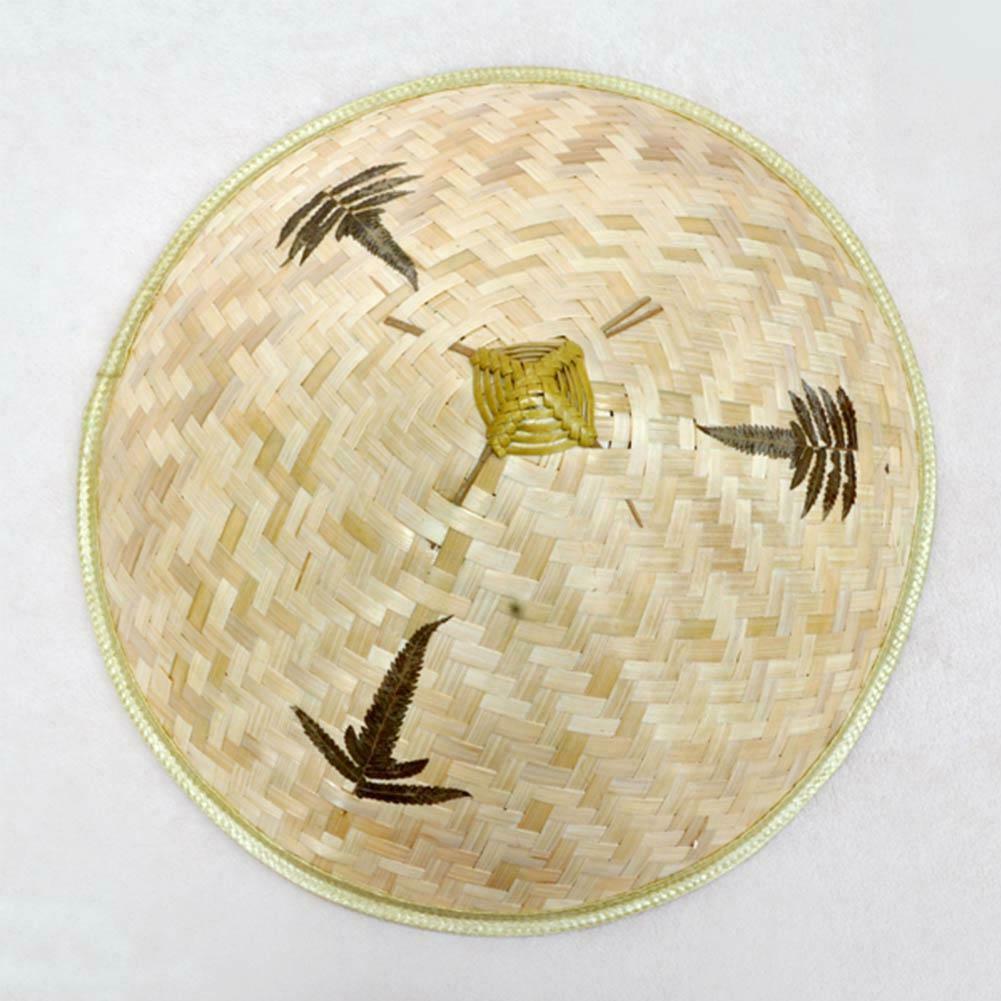 Chinese Oriental Vietnamese Straw Bamboo Sun Hat Farmer Hat Fishing ...