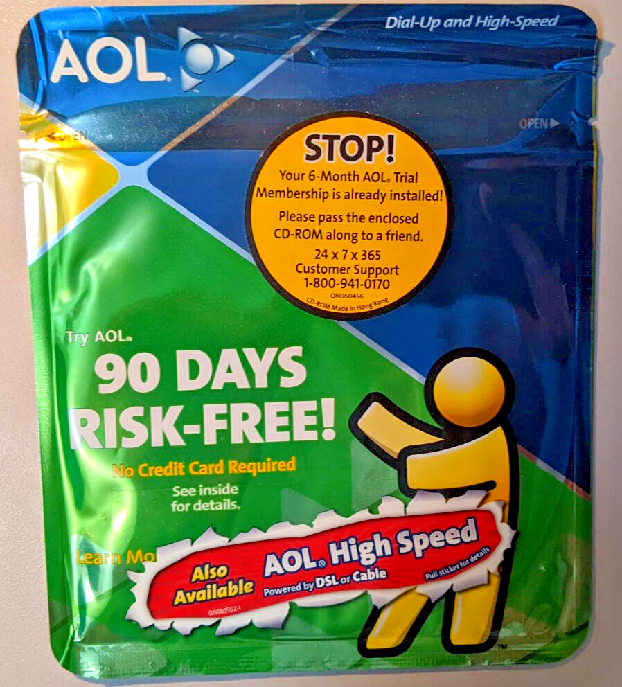 AOL America Online CD Disc -Green and Blue - sealed (2005) | eBay
