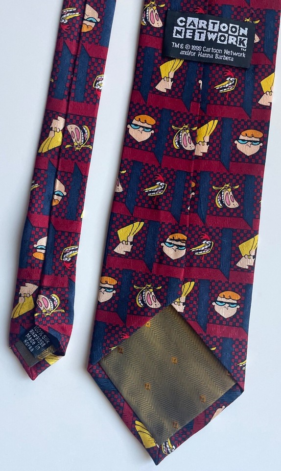 Cartoon Network Necktie Johnny Bravo, Dexter's Laboratory, Cow ...
