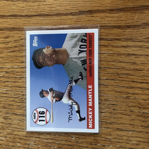 2006 Topps MICKEY MANTLE Homerun Number ONE Yankees Baseball Card #MHR1 ...