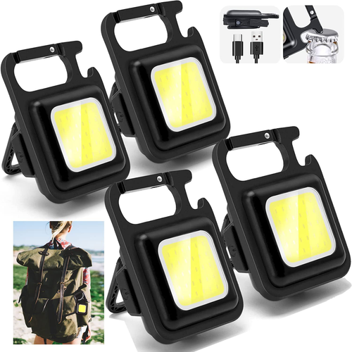 [4 Pack]Cob Flashlights,Multi-Function Camping Light 1000 Lumens ...
