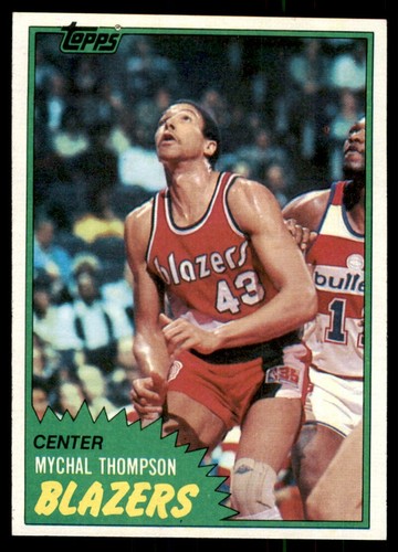 1981-82 Topps NM-MT Mychal Thompson Portland Trail Blazers #36 | eBay